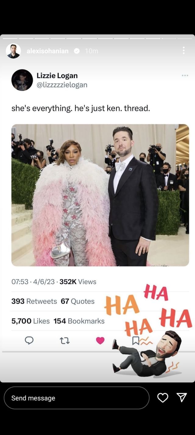 Serena Williams' husband Alexis Ohanian reacts to internet comparing ...