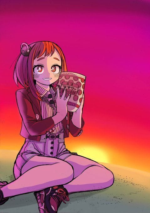 My Hero Academia creator Horikoshi's latest Ochako sketch has fans ...