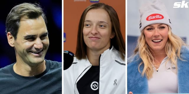 Roger Federer reacts to Iga Swiatek and Mikaela Shiffrin's candid ...