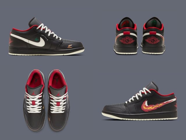 Just Skate: Nike Air Jordan 1 Low “Just Skate” Black shoes: Where to ...