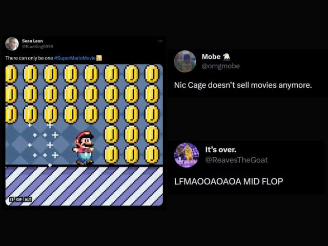 "You are competing with Mario": Twitter reacts to Nicolas Cage's ...