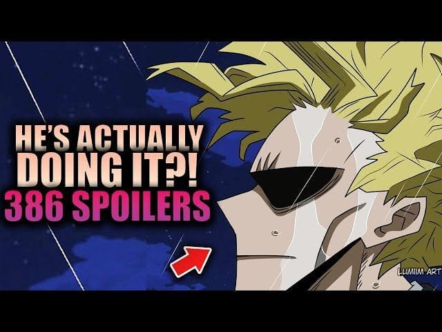 All Might’s decision in My Hero Academia chapter 386 put his survival ...