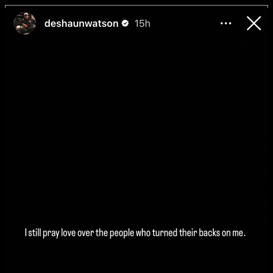 "People who turned their backs on me" - Deshaun Watson gets super cryptic on IG as Browns star ...