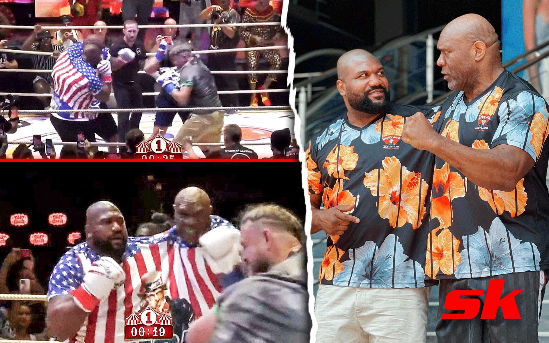 Siamese Boxing: WATCH: Rampage Jackson and Bob Sapp win bizarre Siamese ...