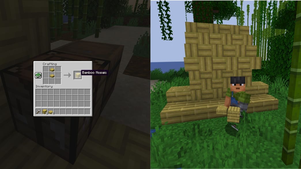 How to craft every new Bamboo block in Minecraft 1.20 Trails & Tales update