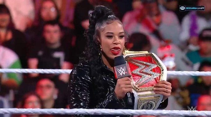 Rhea Ripley has a naughty reaction to her real-life boyfriend laying down a challenge for AEW title