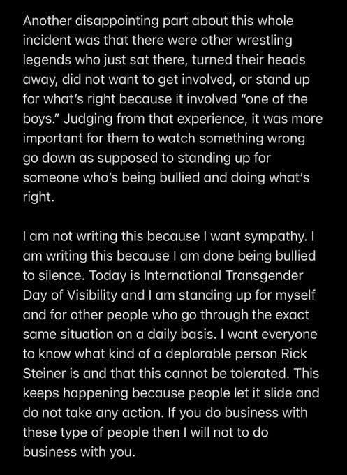 Rick Steiner: Impact Star accuses Rick Steiner of transphobia and ...