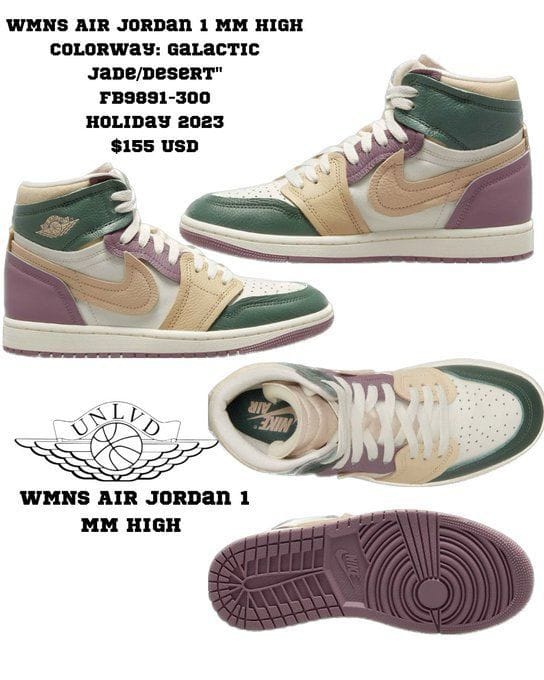 Nike: Air Jordan 1 MM High "Galactic Jade" shoes: Where to get, price ...
