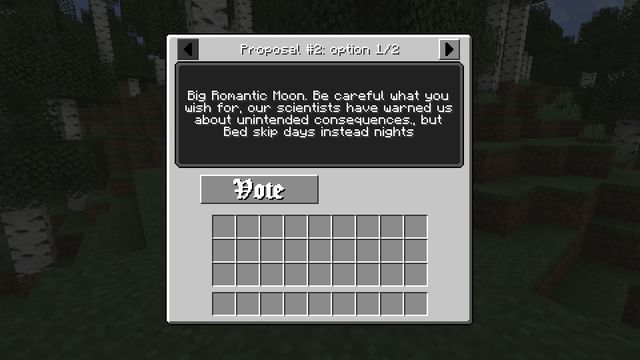 How does voting work in Minecraft The Vote Update?