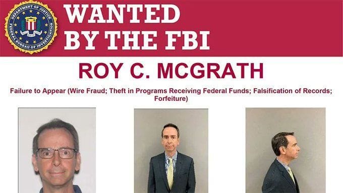 Where was Roy McGrath found? A fugitive and former staffer of an ex ...
