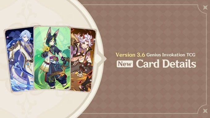Genshin Impact 3.6 TCG update: Ayato, Tighnari, and Itto character ...