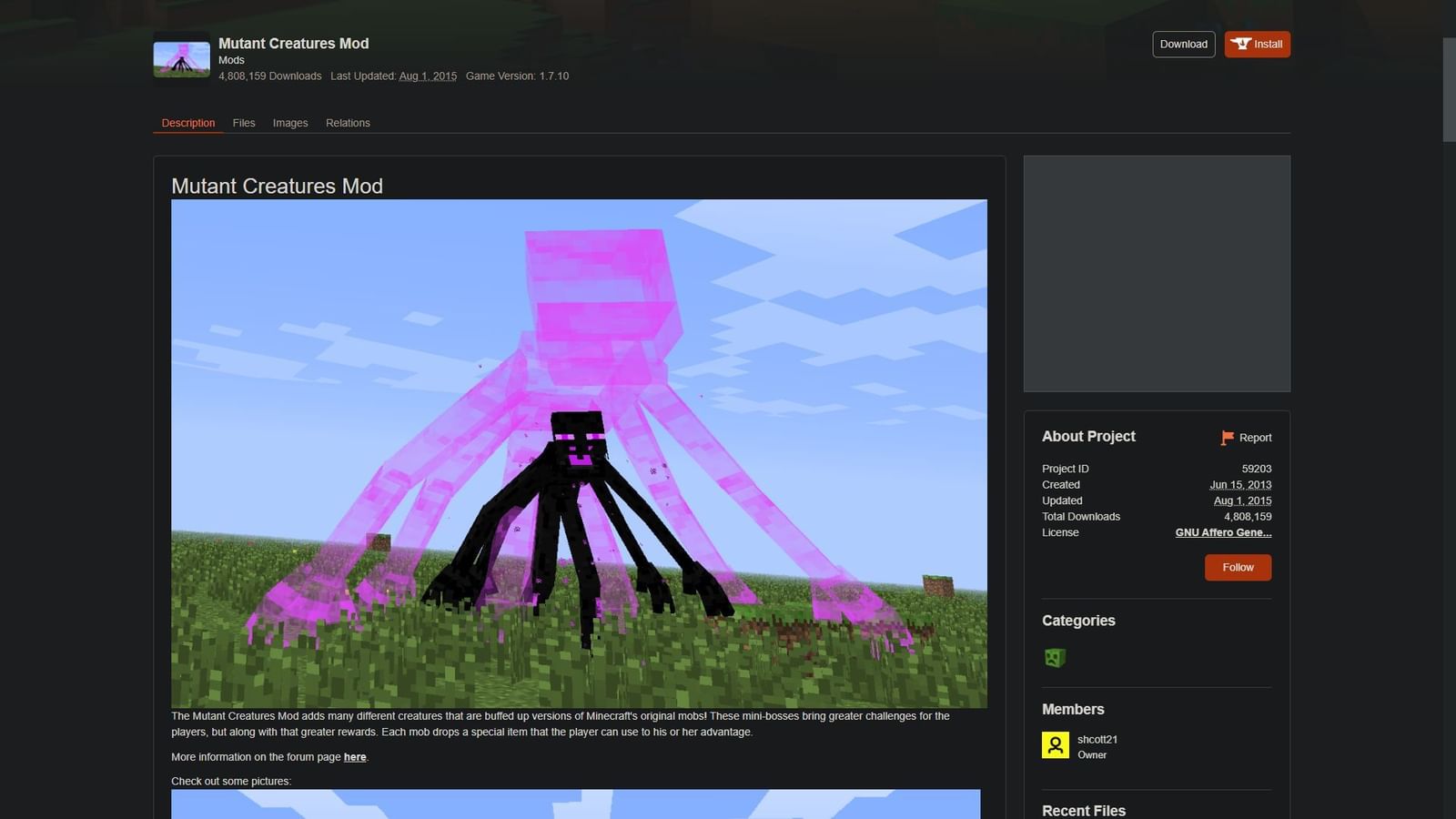 How to get Mutant Zombie in Minecraft using mods