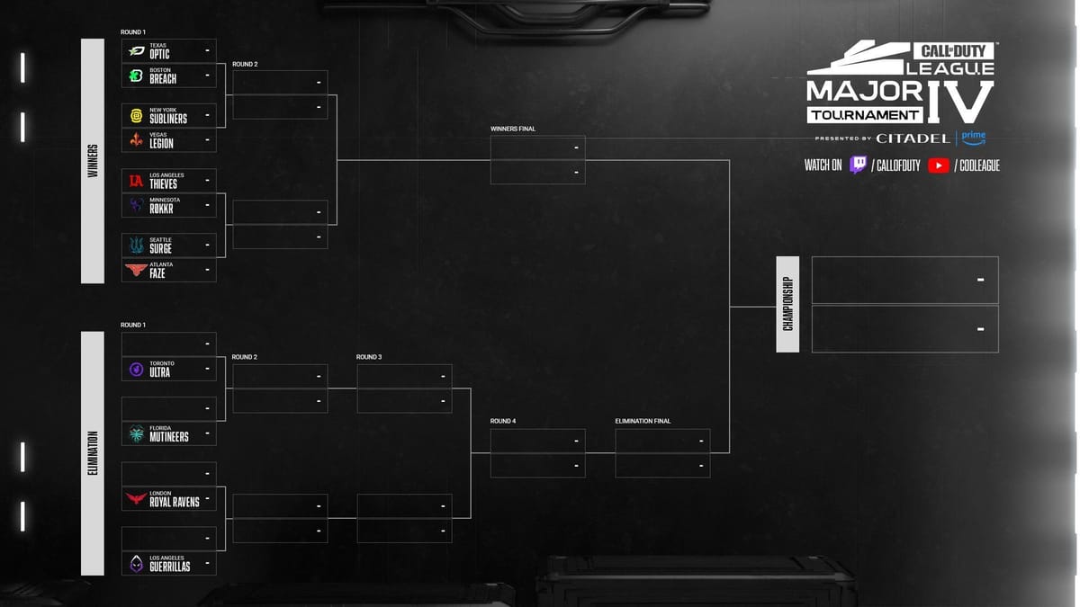 Call of Duty League Major IV: Where to watch, bracket, schedules, and a ...