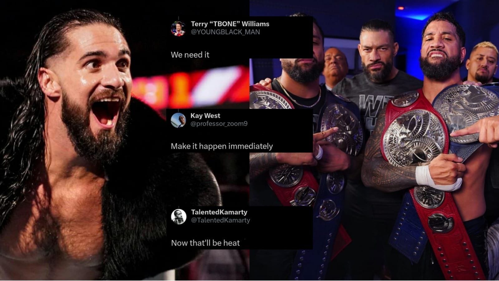 "The Bloodline trembling"- Fans react to the prospect of Seth Rollins ...