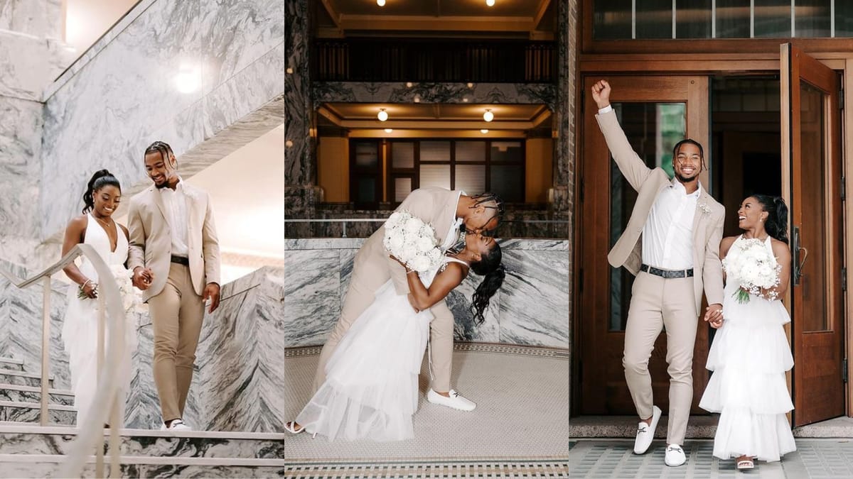 In Photos: Simone Biles and Jonathan Owens tie the knot in a dream-like ...