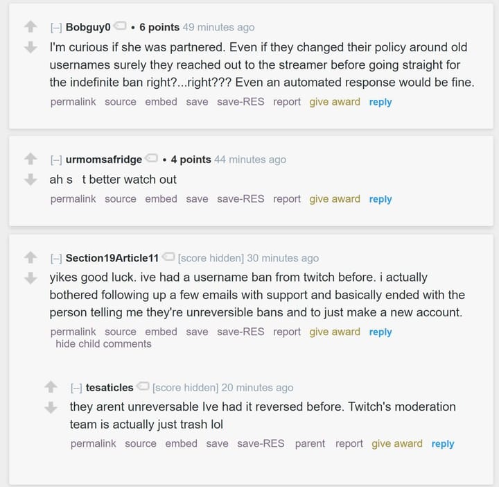 Twitch streamer calls out platform after being indefinitely banned for ...