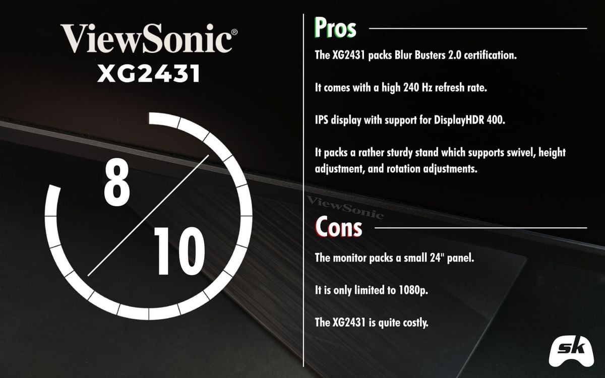 ViewSonic XG2431 240Hz gaming monitor review: Unrivaled champion?