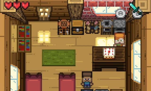 Redditor's art reimagines Minecraft as a top-down Gameboy RPG