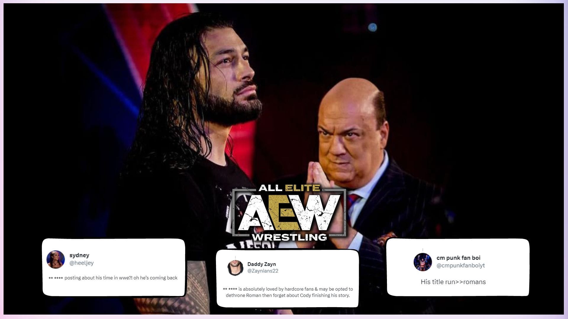 "Oh he’s coming back", "May be opted to dethrone Roman" - Top AEW star ...