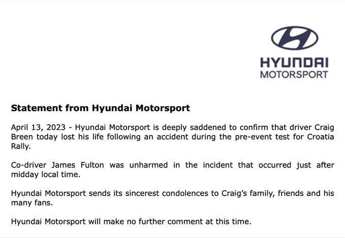 F1 world pays its tribute as Craig Breen expires after awful crash