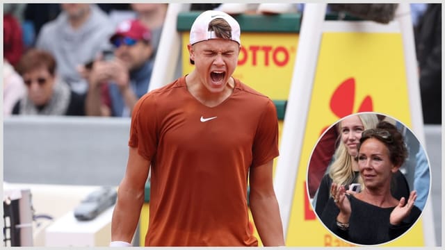 Holger Rune's mother Aneke proud of Dane's final set heroics during ...