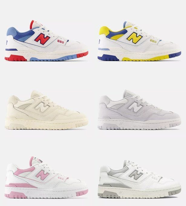 Where to get 7 upcoming New Balance 550 colorways? Release date, design ...