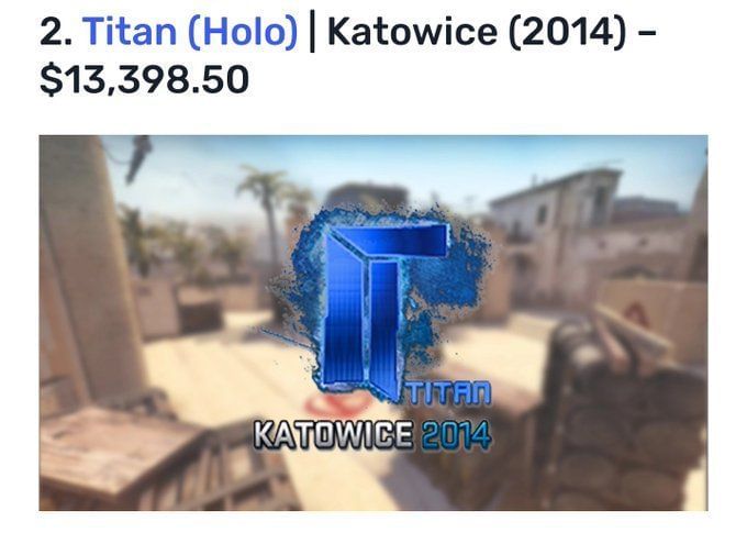 Top 20 expensive CS:GO stickers