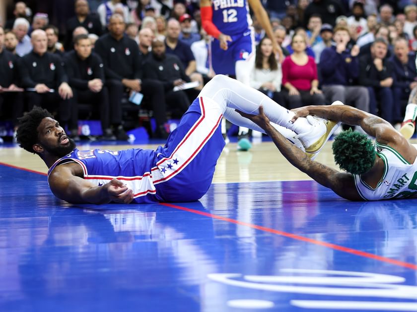 Joel Embiid sets new record in Playoff game: Falls to floor 18+ times ...