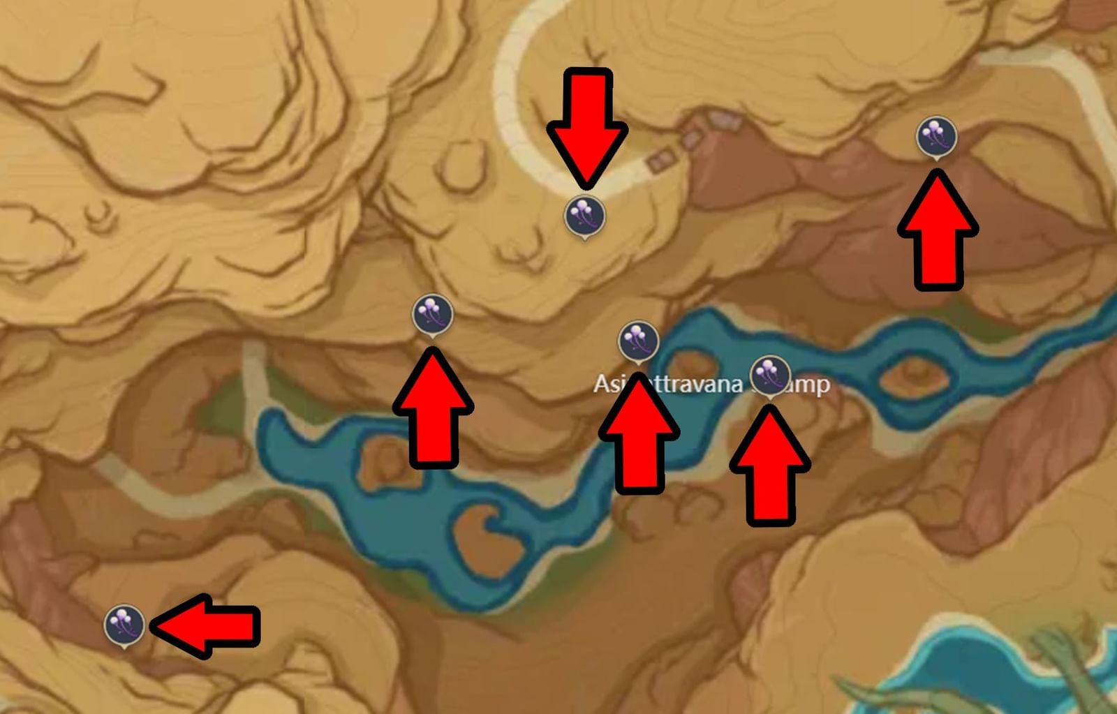All 6 Udumbara Pistil locations in Genshin Impact