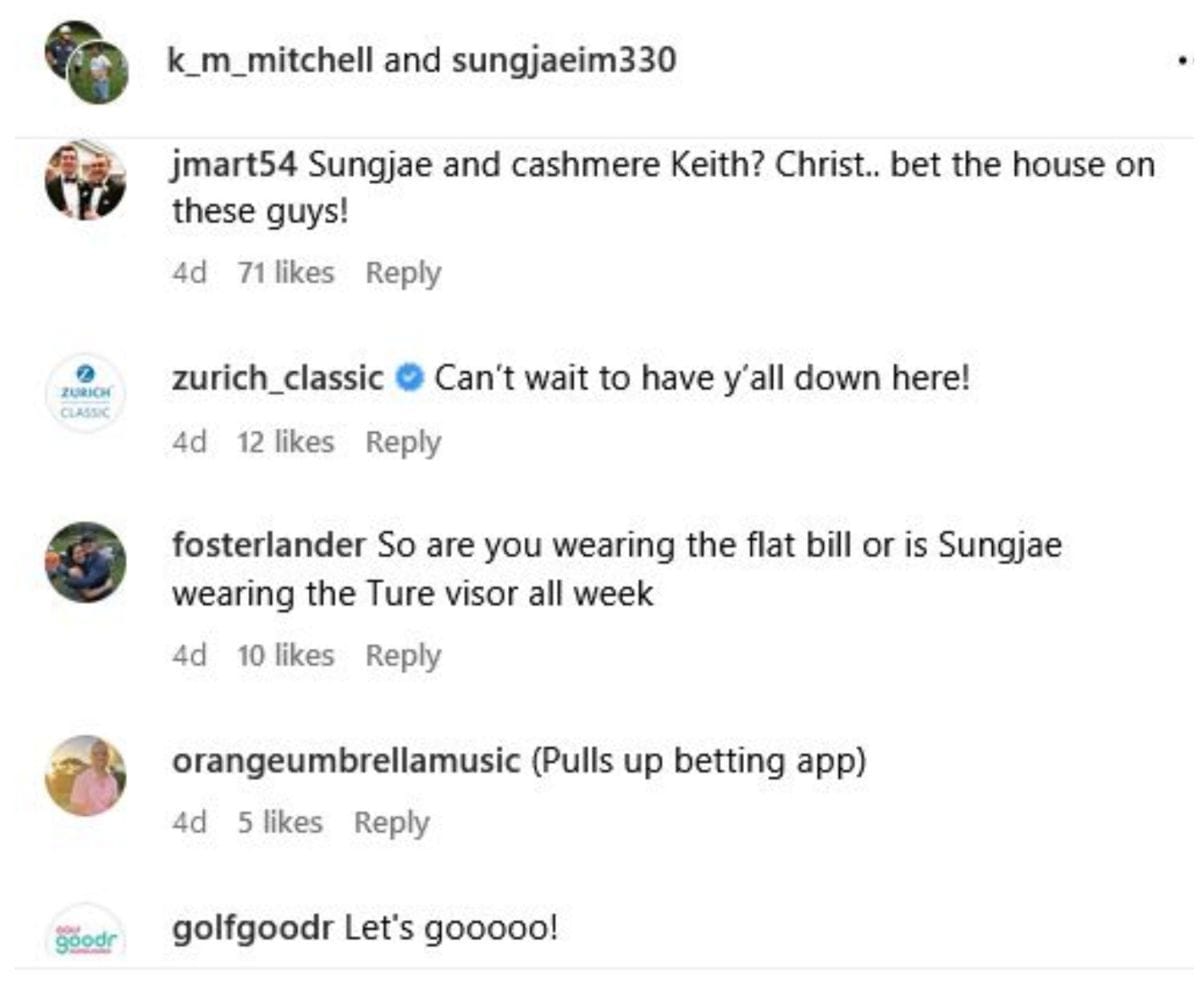 Sungjae Im’s adorable request to partner with Keith Mitchell in next ...