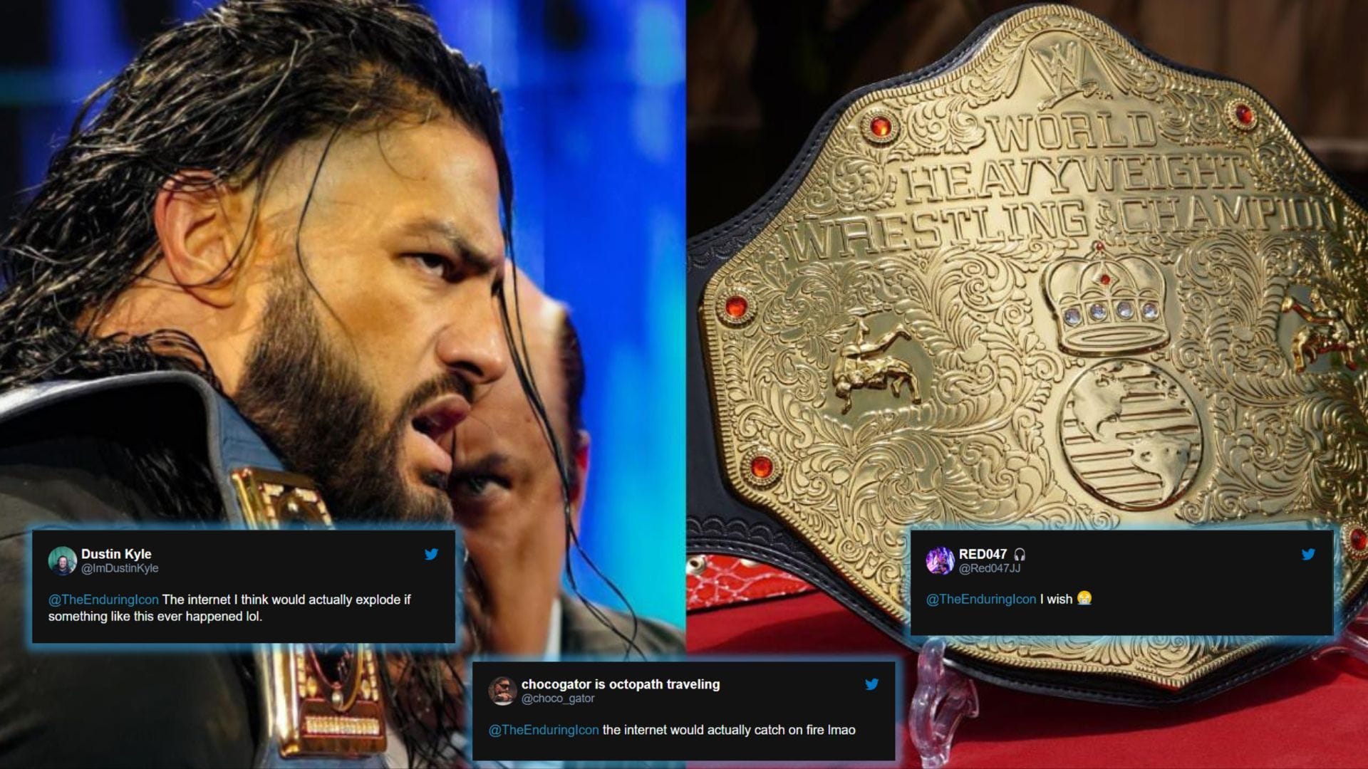 "Can’t wait to see you dethrone Roman" - Fans predict 3-time WWE World ...