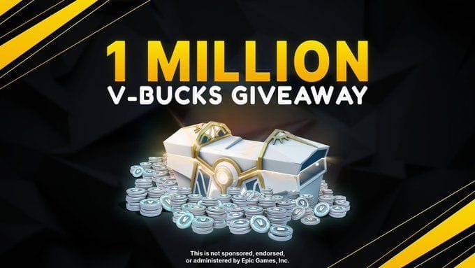 Fortnite players can participate in V-Bucks giveaway of 1 million, here ...