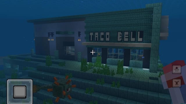 Minecraft Redditor builds Taco Bell on Ocean Monument