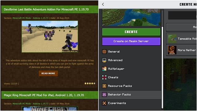 Behavior Packs For Minecraft Bedrock Edition Everything You Need To Know 4718