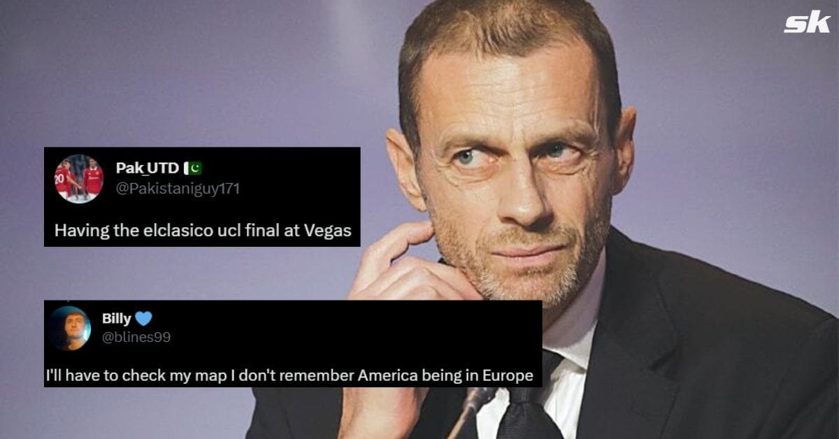 "I don't remember America being in Europe" - Fans slam UEFA president ...
