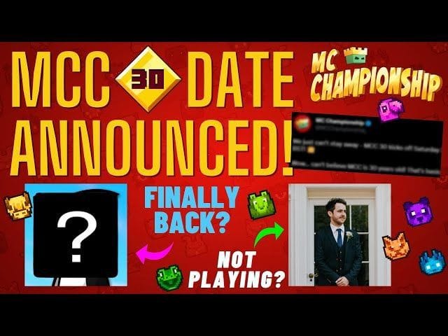 Minecraft Championship (MCC) 30 date and time revealed