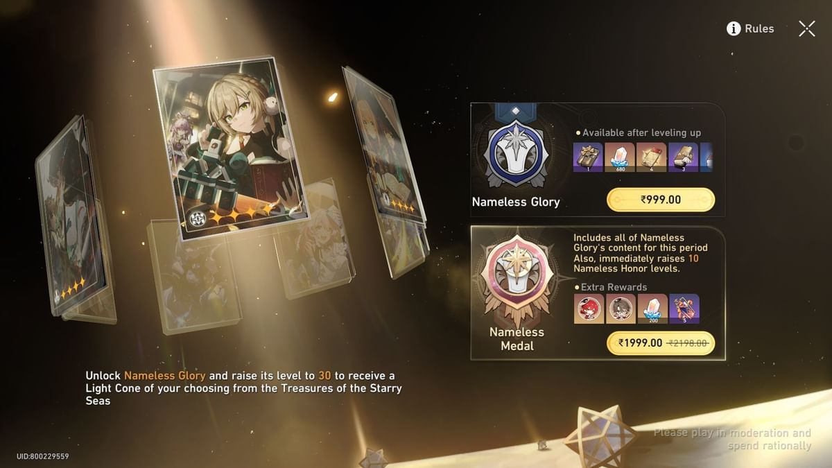 Is the Nameless Honor battle pass worth buying in Honkai Star Rail?