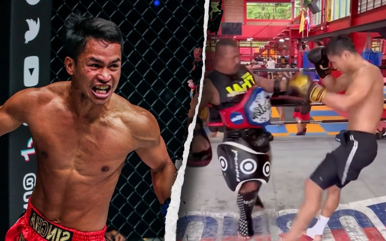 Superbon sharpens his leg kicks with legendary coach Trainer Gae