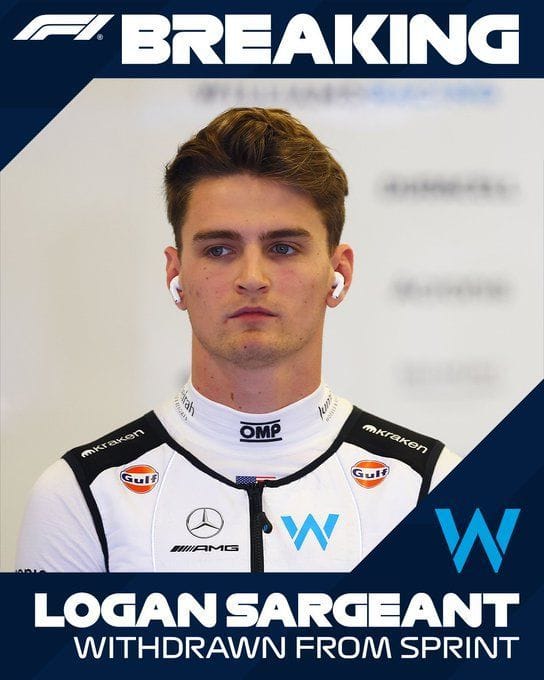 BREAKING: Williams driver Logan Sargeant out of the 2023 F1 Azerbaijan ...