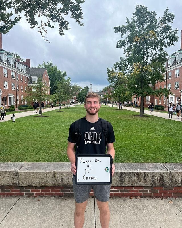 What is AJ Clayton Studying at Ohio University?