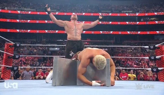 [WATCH] Viral video shows Brock Lesnar chasing WWE officials at a scary ...