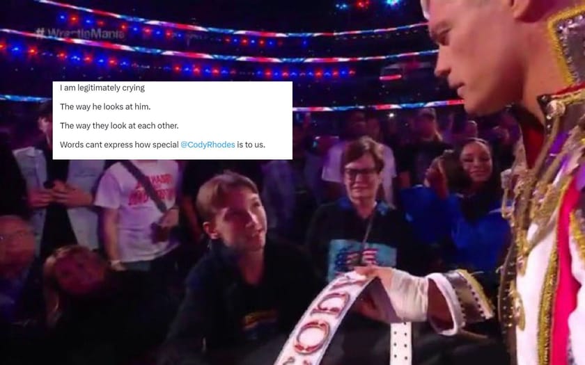 "Now I'm crying" - Fans are touched by Cody Rhodes' incredible gesture ...