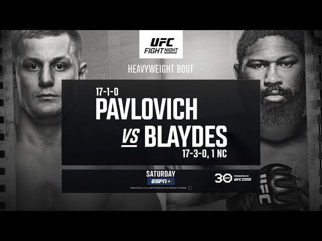 UFC Fight Night: UFC Tonight: UFC Fight Night: Pavlovich vs. Blaydes ...
