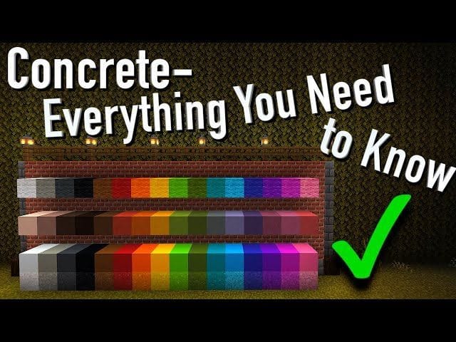 How to make concrete in Minecraft (2023)