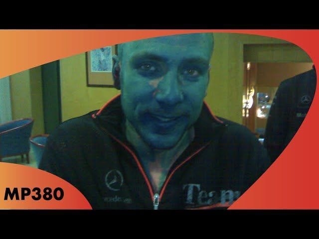 When McLaren driver was "dyed blue" in his last race for team