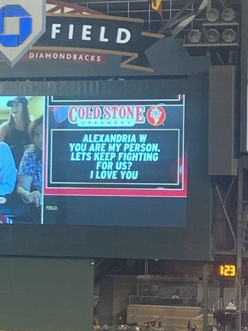 MLB Twitter in splits after desperate message on jumbotron at D'Backs ...