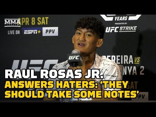 Raul Rosas Jr. responds to critics 'jealous' of his spot on UFC 287 ...
