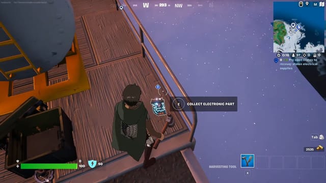 Fortnite: How to pry open crates to recover stolen electrical supplies