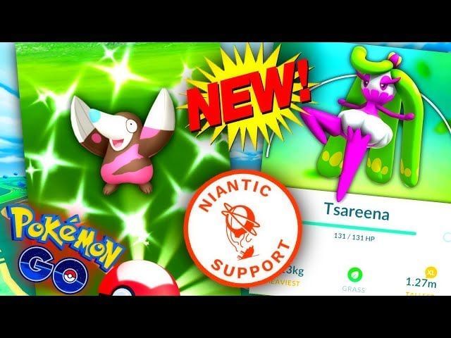 Can Bounsweet, Steenee, and Tsareena be shiny in Pokemon GO?
