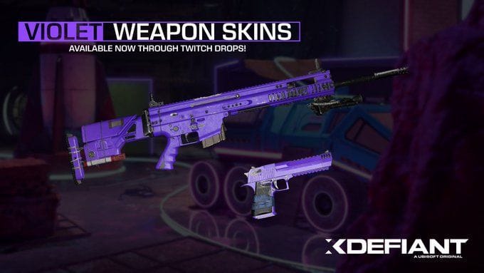 How to get XDefiant's Violet weapon skins through Twitch